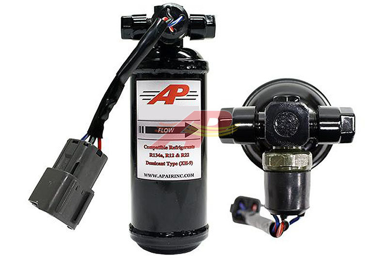 Receiver Drier, Aftermarket- 63mm x 203mm - #6 Male O-Ring x #6 Male O ...