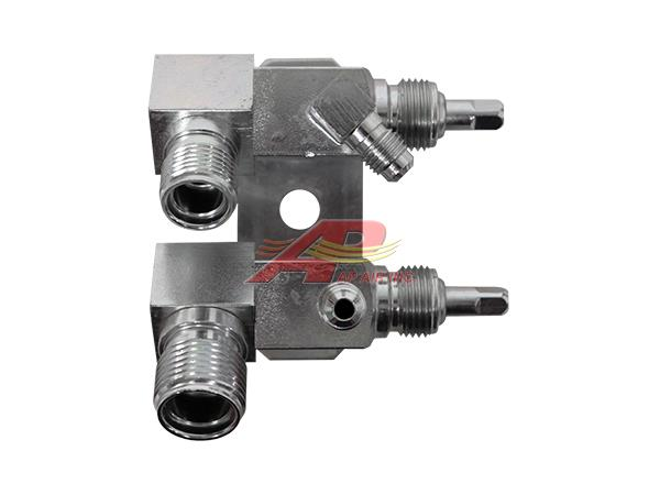 Pad Mount Double Backseat Valve With # 8 and # 10 Male O-Ring Threads ...